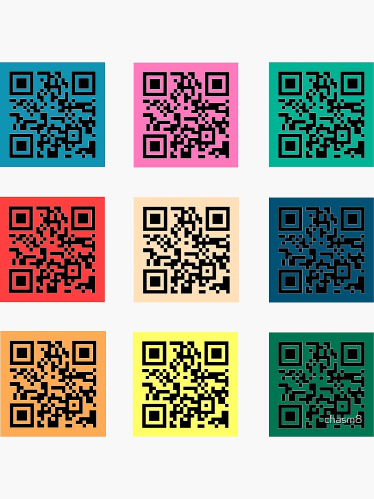 ""Shawty like a melody" QR code sticker pack" Sticker for Sale by ...