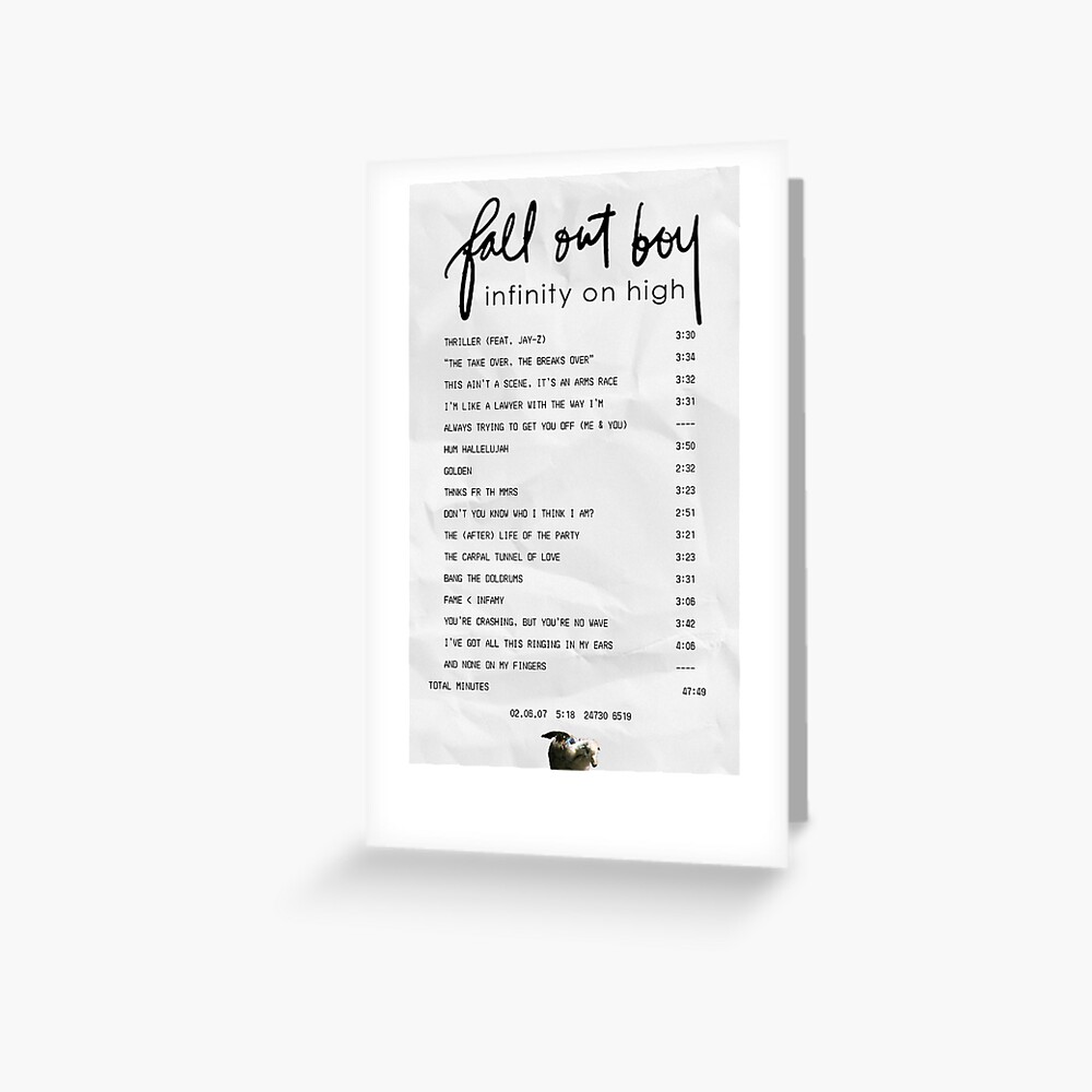 "album receipt" Poster for Sale by Jenna Gardner | Redbubble