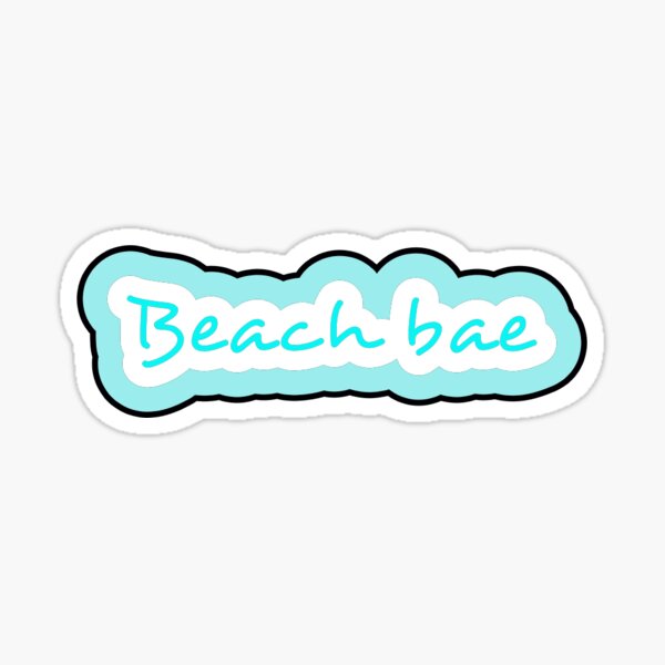 "beach bae " Sticker by SirineDib | Redbubble