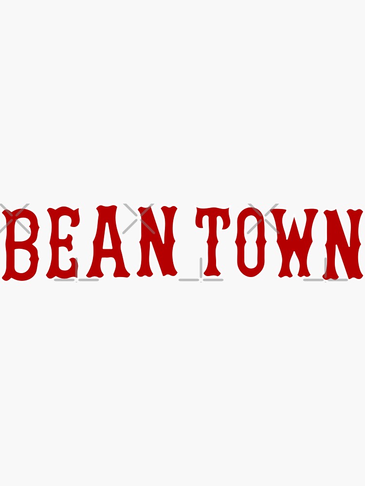 "BEAN TOWN (Boston)" Sticker for Sale by Mic3000live | Redbubble