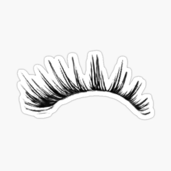 "Eyelash Sticker" Sticker by ehekking | Redbubble