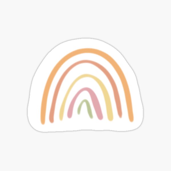 "pastel rainbow " Sticker by juliabuck2000 | Redbubble