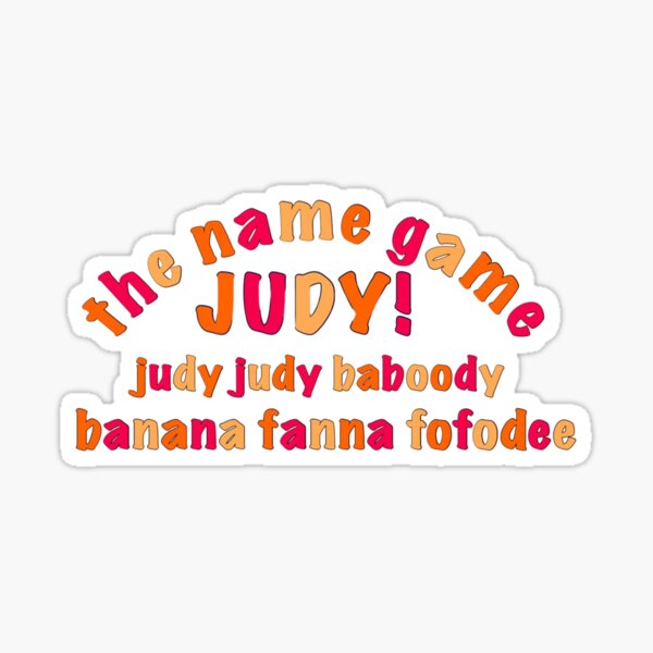 "The name game-funny tiktok meme" Sticker by Amnaatiq | Redbubble