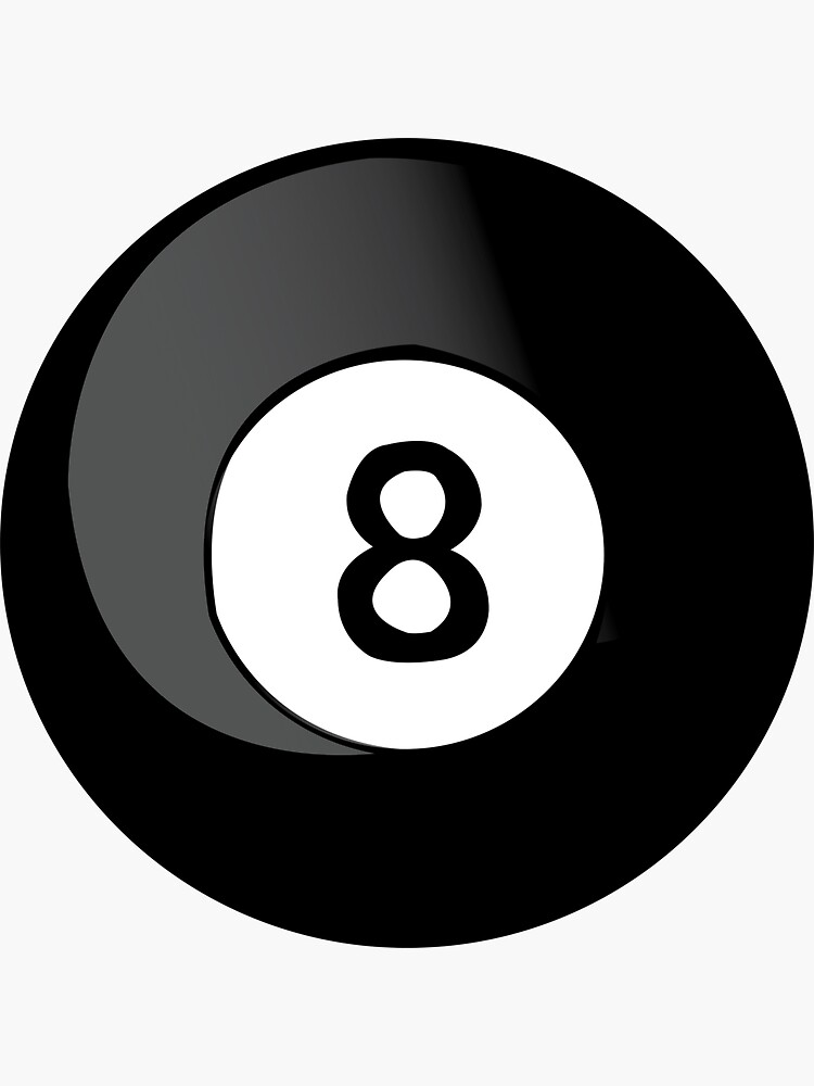 "Magic 8 Ball" Sticker for Sale by mirabelgrace | Redbubble