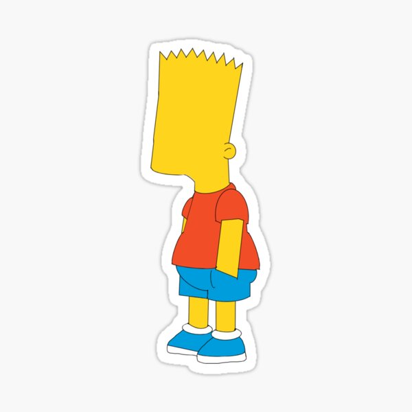 "bart simpson sticker" Sticker for Sale by maddierobins | Redbubble