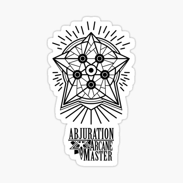 "Abjuration Arcane Master" Sticker for Sale by Deckard255 | Redbubble