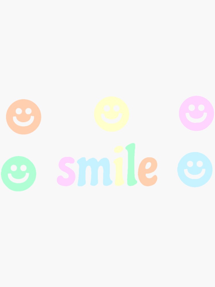 "Smile Sticker Pack" Sticker by BridgetMagee | Redbubble