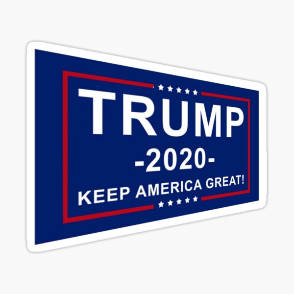 "Trump 2020" Sticker for Sale by abigailclairej | Redbubble