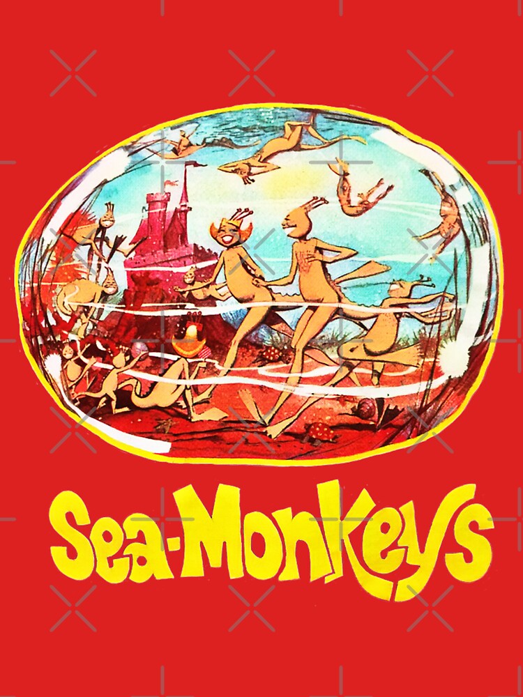 "Vintage Sea Monkeys" T-shirt for Sale by funhousejen | Redbubble | sea ...