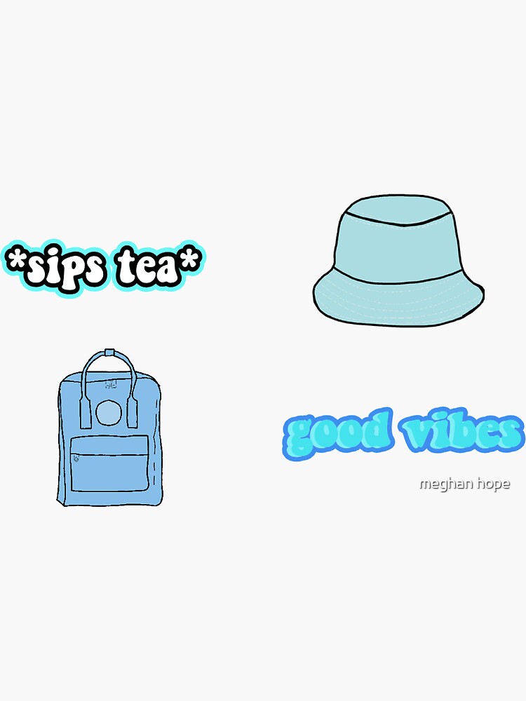 "blue vsco sticker pack" Sticker for Sale by meghancrain | Redbubble
