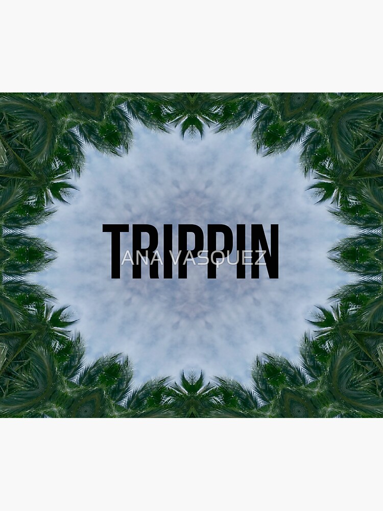"TRIPPIN" Sticker by BLACKMOONISH | Redbubble