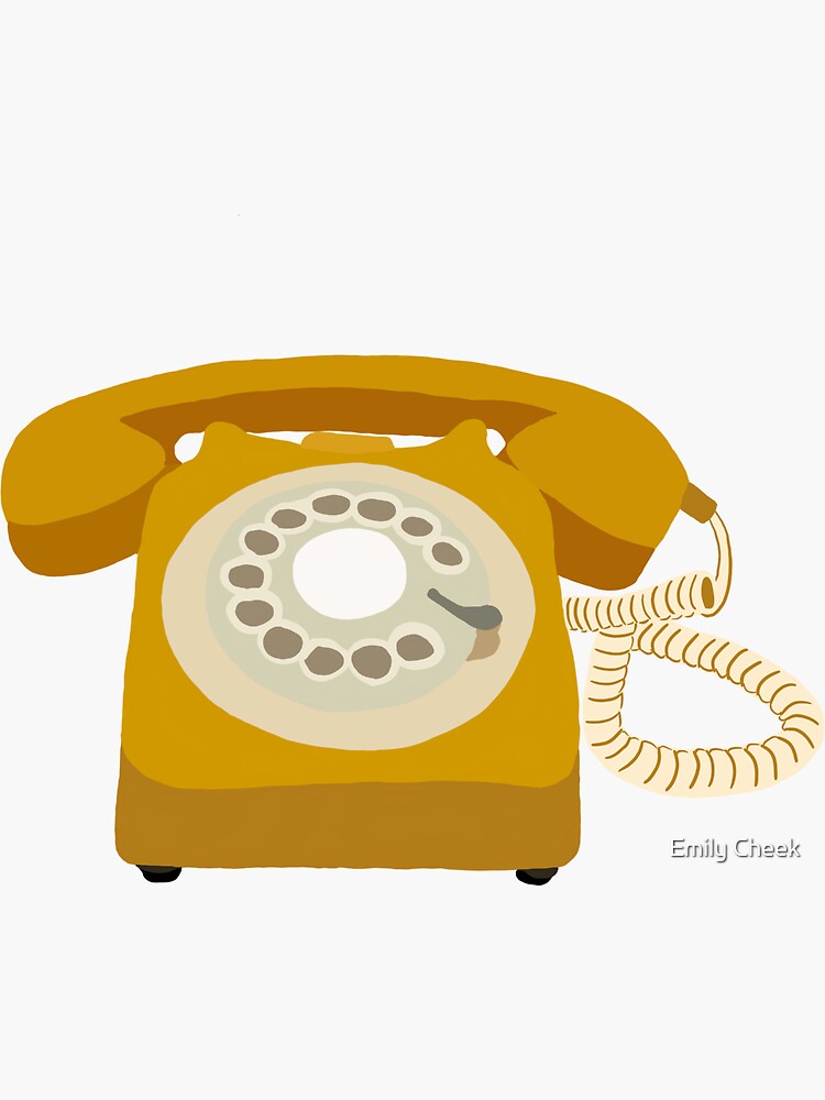"Rotary Phone" Sticker by ercheek | Redbubble