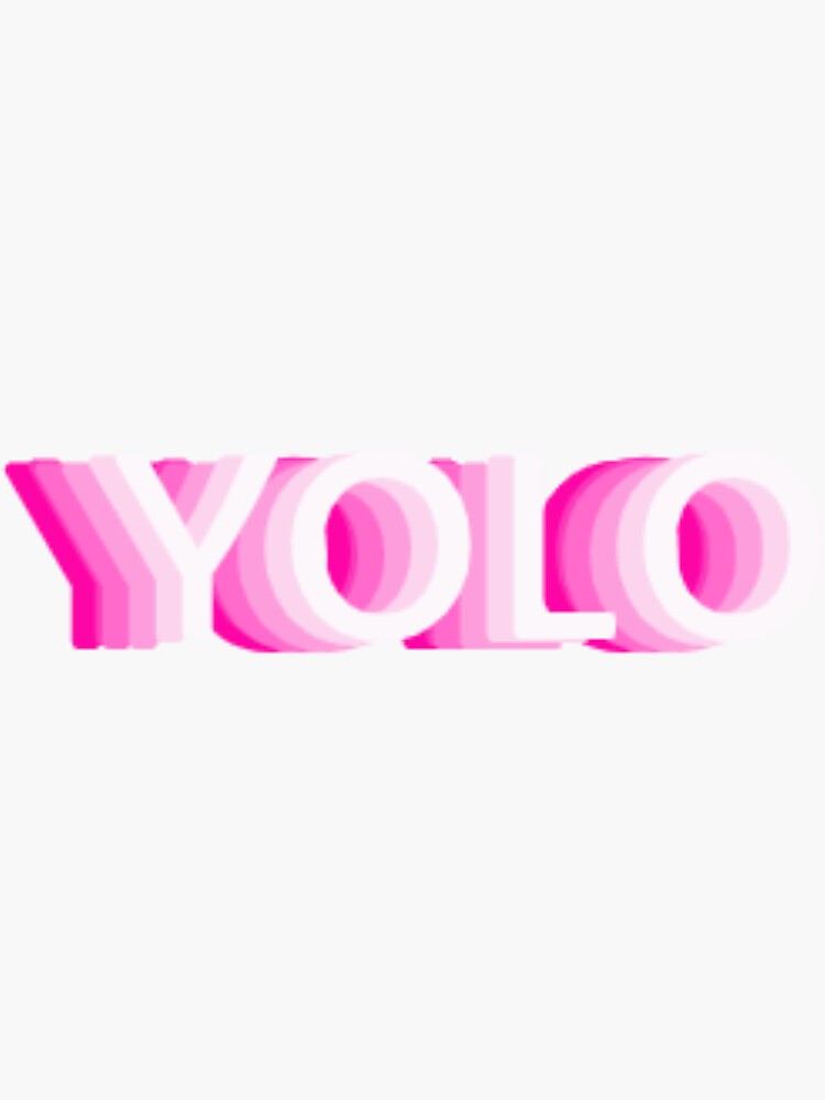 "YOLO Sticker" Sticker by Natalieann1 | Redbubble