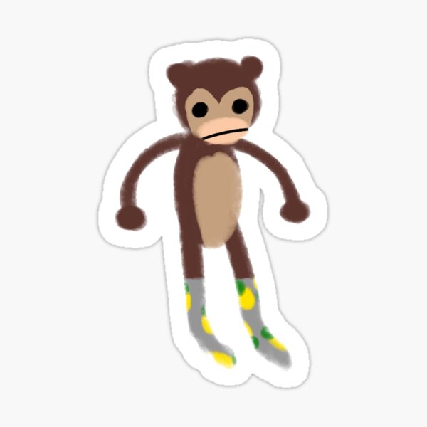 " sock monkey" Sticker for Sale by HArpozz | Redbubble
