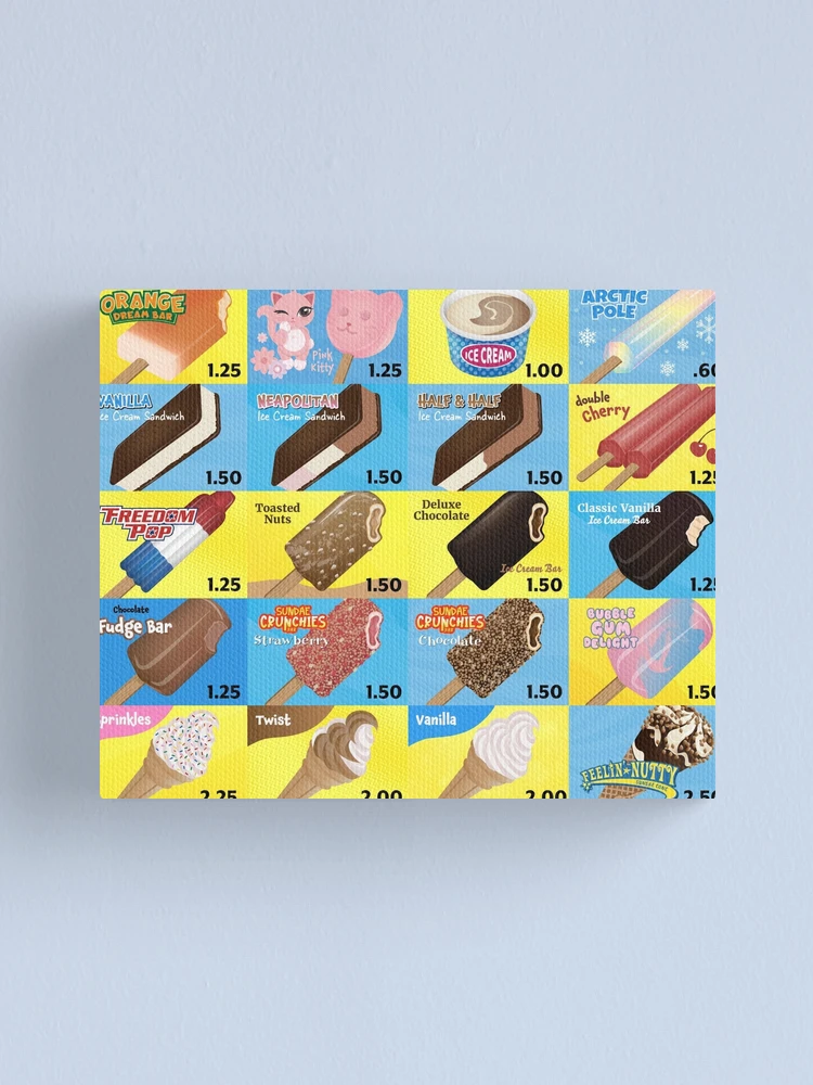 Ice Cream Truck Menu Stickers Home | Dolly Jingles Ice Cream Truck