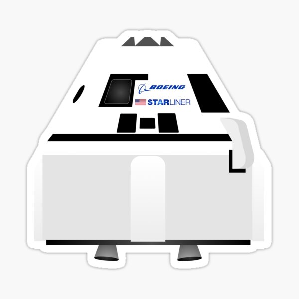 "Boeing Starliner" Sticker for Sale by circumbinary | Redbubble