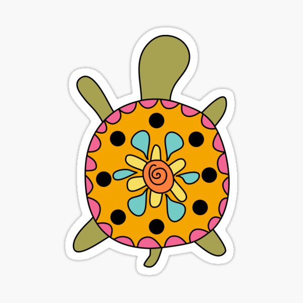 "Tacky the Turtle" Sticker for Sale by byink | Redbubble