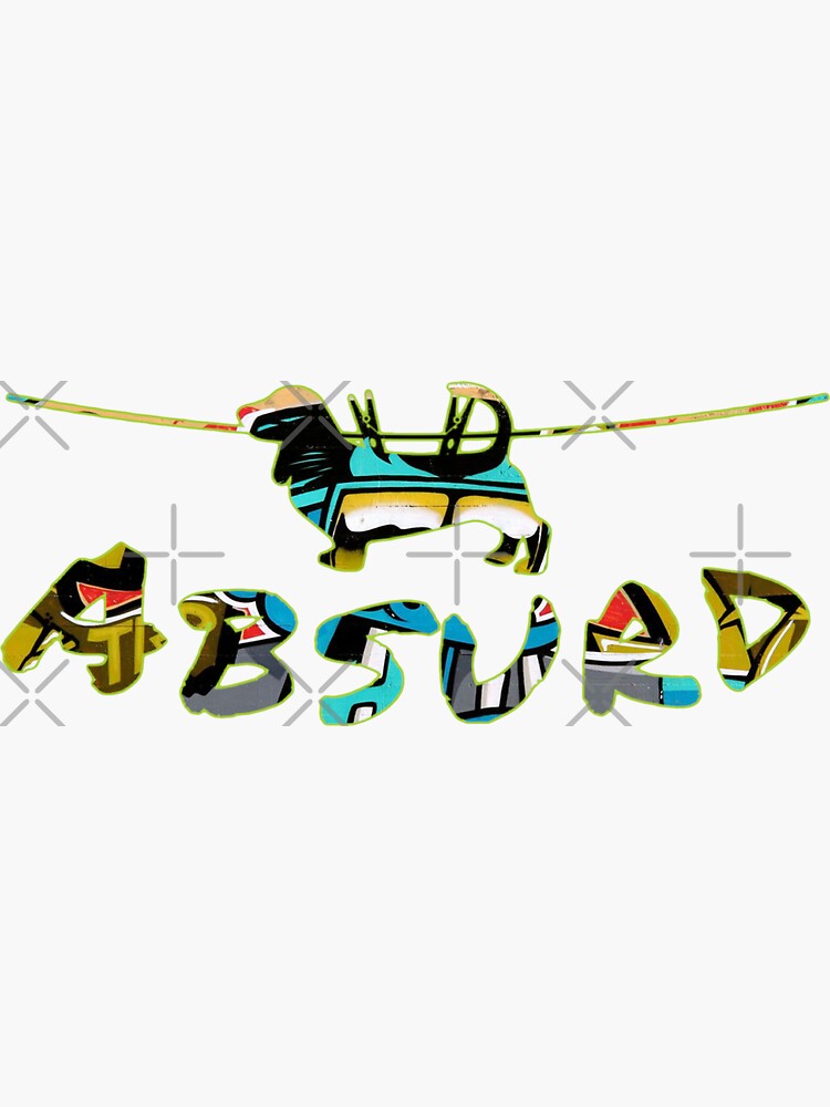 "Absurd" Sticker for Sale by Go-Stomp | Redbubble