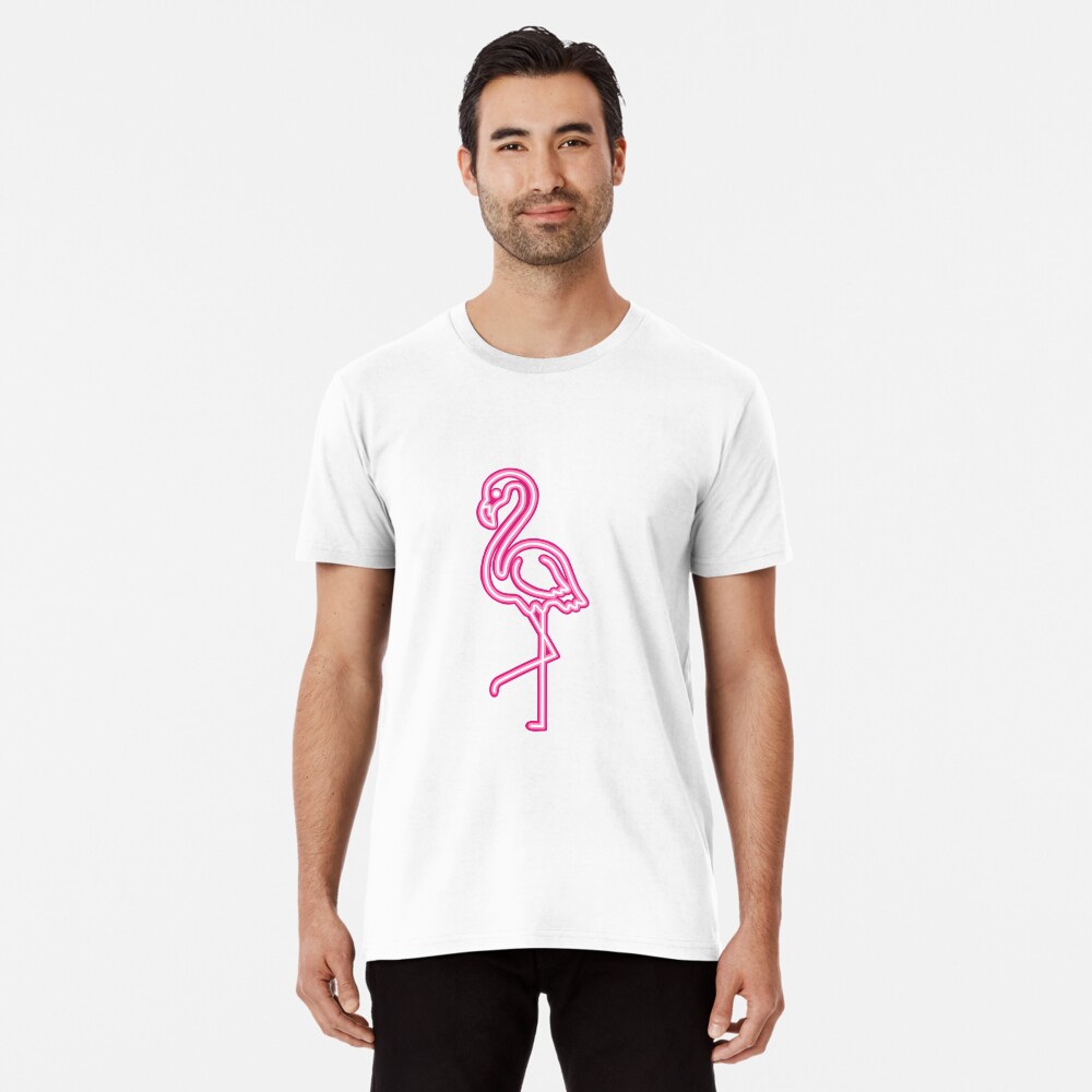 "Neon Flamingo " Sticker for Sale by ashleysteinerr | Redbubble