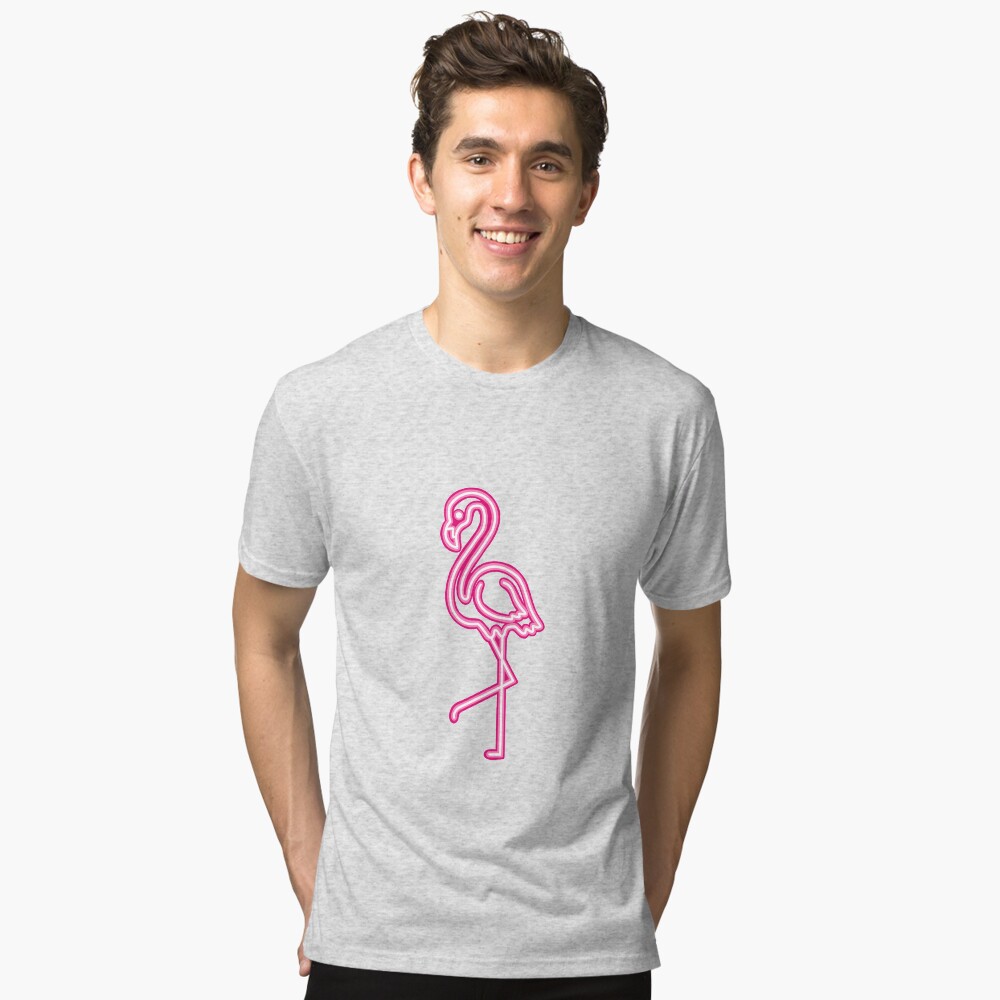 "Neon Flamingo " Sticker for Sale by ashleysteinerr | Redbubble