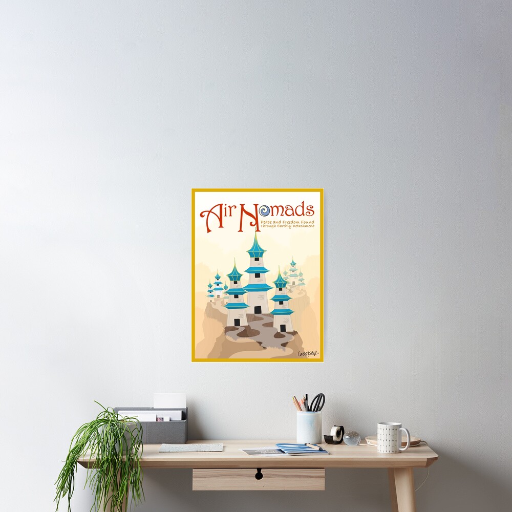 "Air Nomads Travel Poster" Poster by cass-ketch | Redbubble