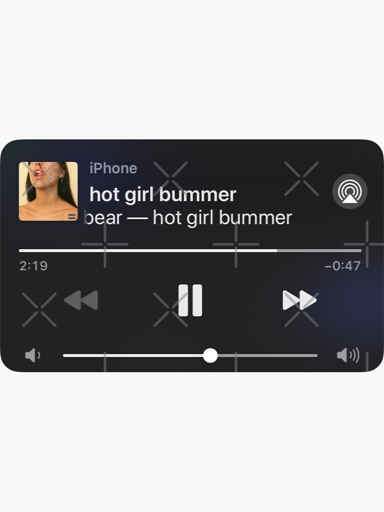 "hot girl bummer" Sticker for Sale by allyplewniak | Redbubble