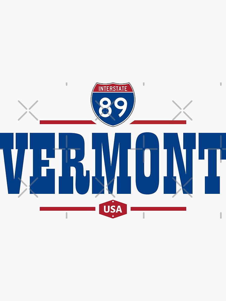 "Vermont Interstate 89 USA" Sticker by Kiwidom | Redbubble