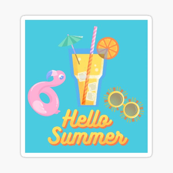 "Summer time sticker " Sticker by avacass | Redbubble