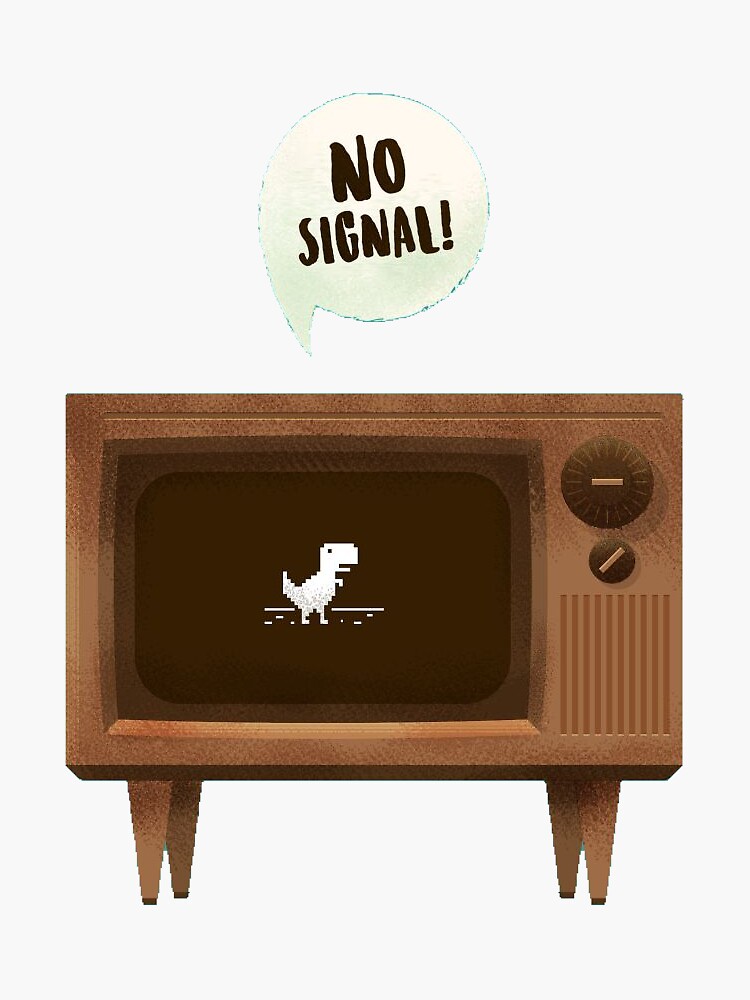 "No signal! " Sticker for Sale by Mariia7737 | Redbubble