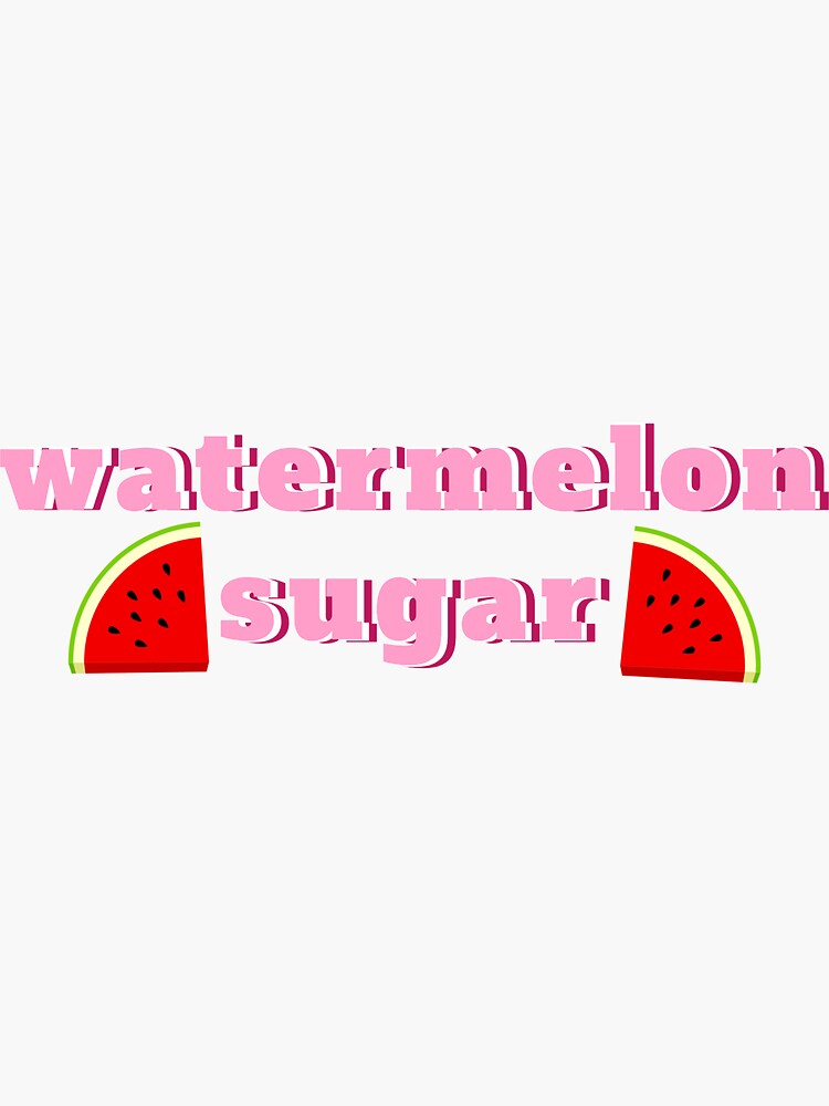 "Watermelon Sugar Harry Styles Fine Line Sticker" Sticker by ...