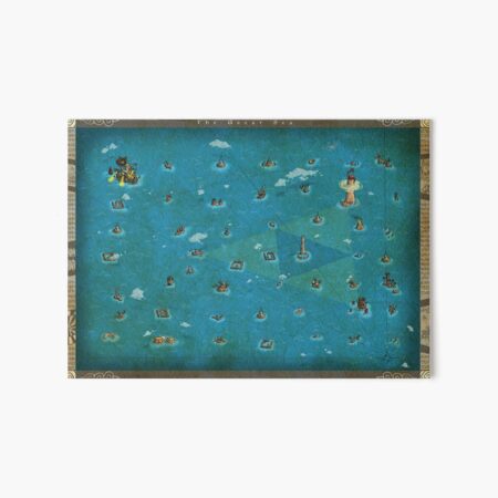 "Zelda Wind Waker World Map" Art Board Print by MapCreator | Redbubble