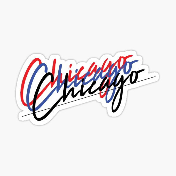 "Chicago Sticker" Sticker by halvarado630 | Redbubble