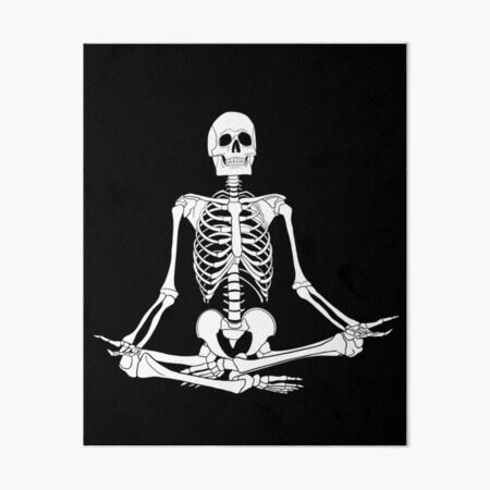 "Meditating Skeleton" Art Board Print for Sale by AnnaFly | Redbubble