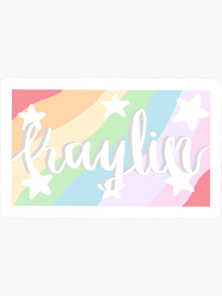 "Kaylin Name" Sticker for Sale by artsykira | Redbubble