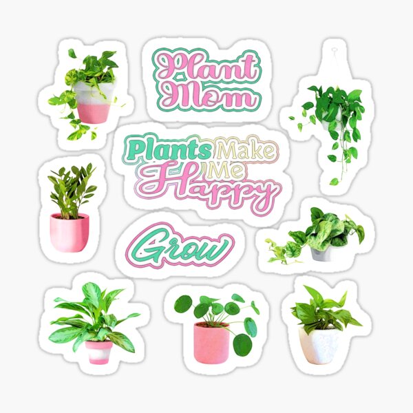 "Plants Make Me Happy ~ Cute Watercolor Painting Collection Set 1 ...