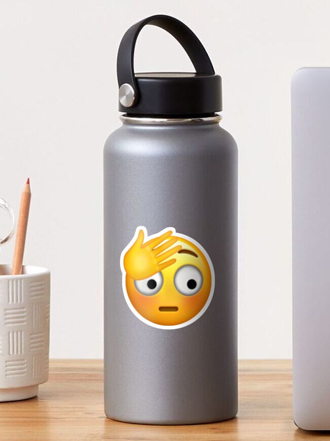 "Embarassed Emoji " Sticker for Sale by taylor-laney | Redbubble
