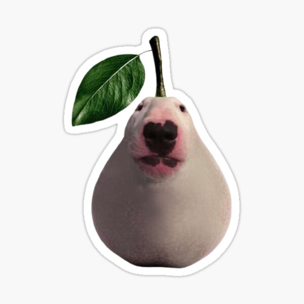 "Pear Walter sticker" Sticker for Sale by scottbreschini | Redbubble