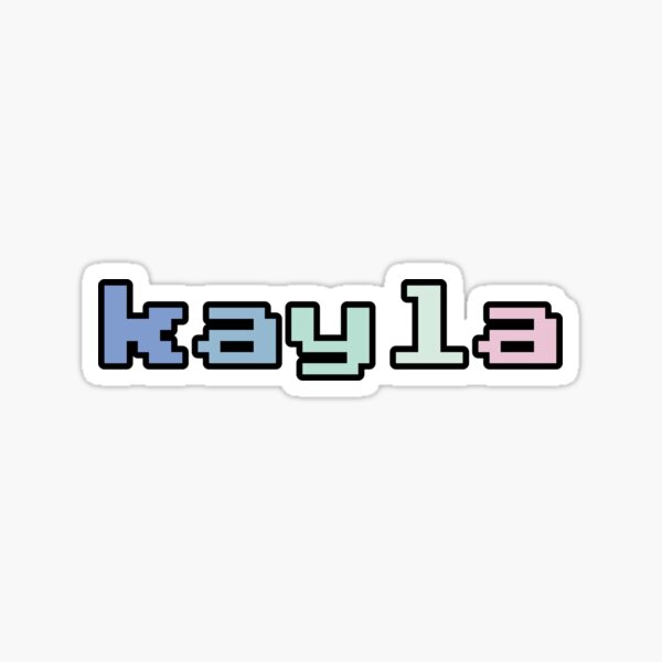 "Kayla Sticker, Pixels" Sticker by KaylaS3971 | Redbubble