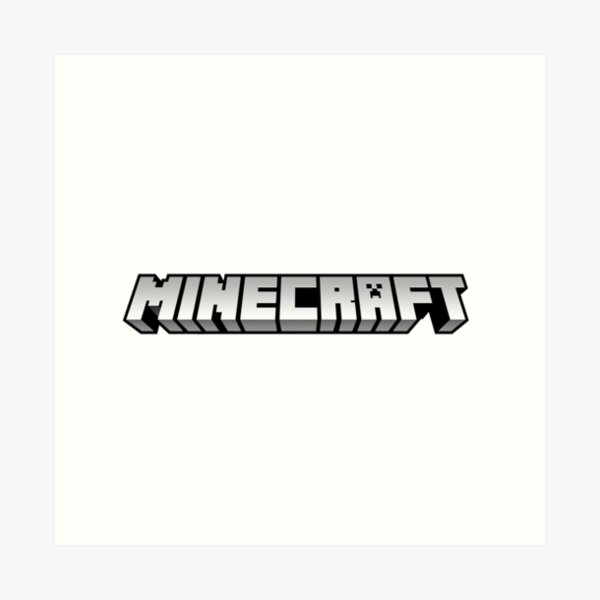 "minecraft logo" Art Print by dakamu | Redbubble