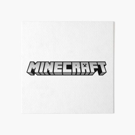 "minecraft logo" Art Board Print by dakamu | Redbubble