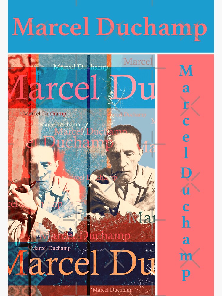 "aesthetic Marcel Duchamp portrait, beautiful collage by the famous ...