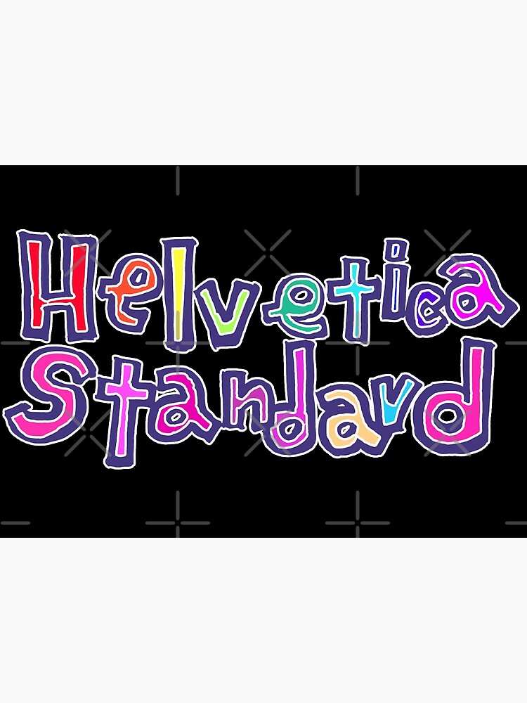 "Helvetica Standard" Poster for Sale by artsylab | Redbubble