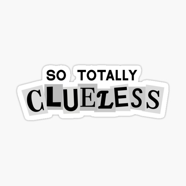 "So Totally Clueless Newspaper Magazine" Sticker for Sale by ...