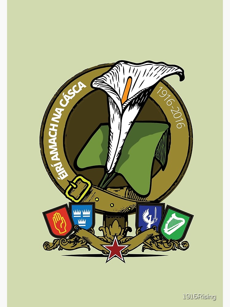 "The Easter Lily Badge" Metal Print by 1916Rising | Redbubble