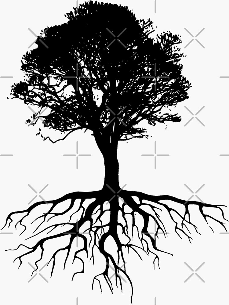 "Rooted" Sticker for Sale by derP | Redbubble