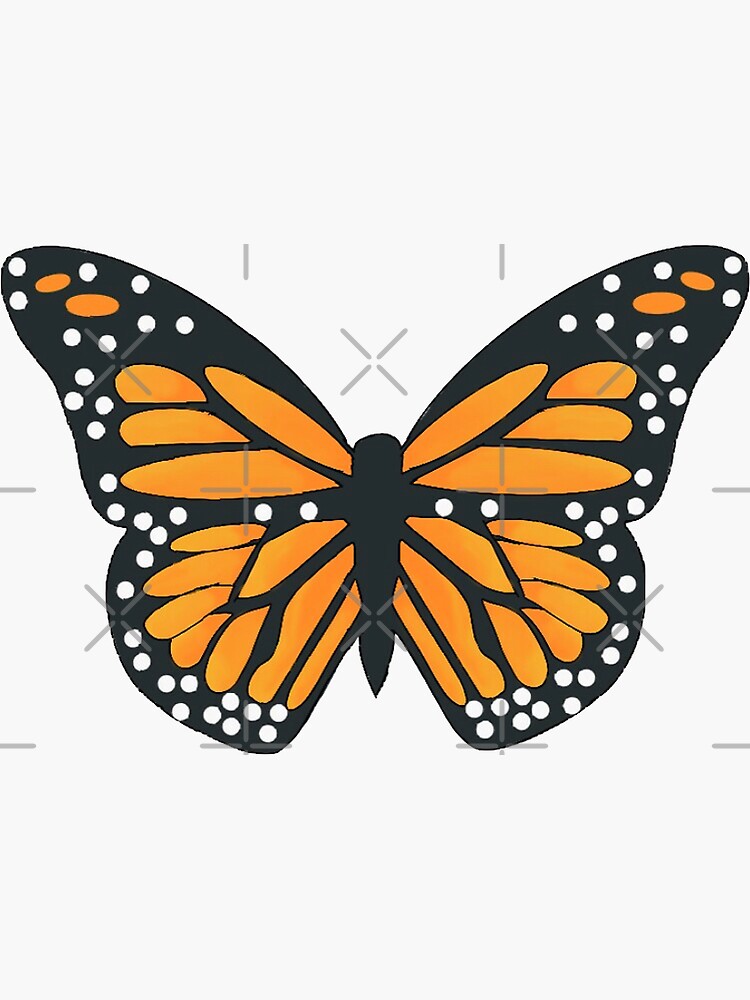 "pretty butterfly sticker" Sticker by phoebebullock | Redbubble
