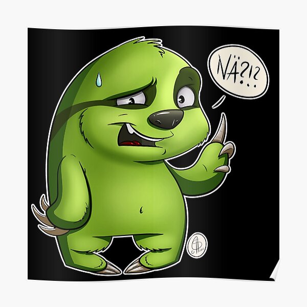 "Nah?!?" Poster for Sale by Herartstation | Redbubble