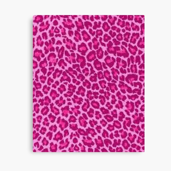 "pink cheetah print" Canvas Print for Sale by redbubblehannah | Redbubble