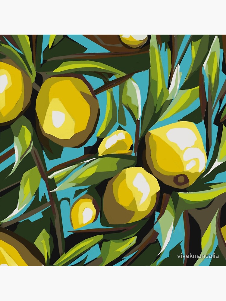 "Lemon Tree Design" Canvas Print for Sale by vivekmandalia | Redbubble