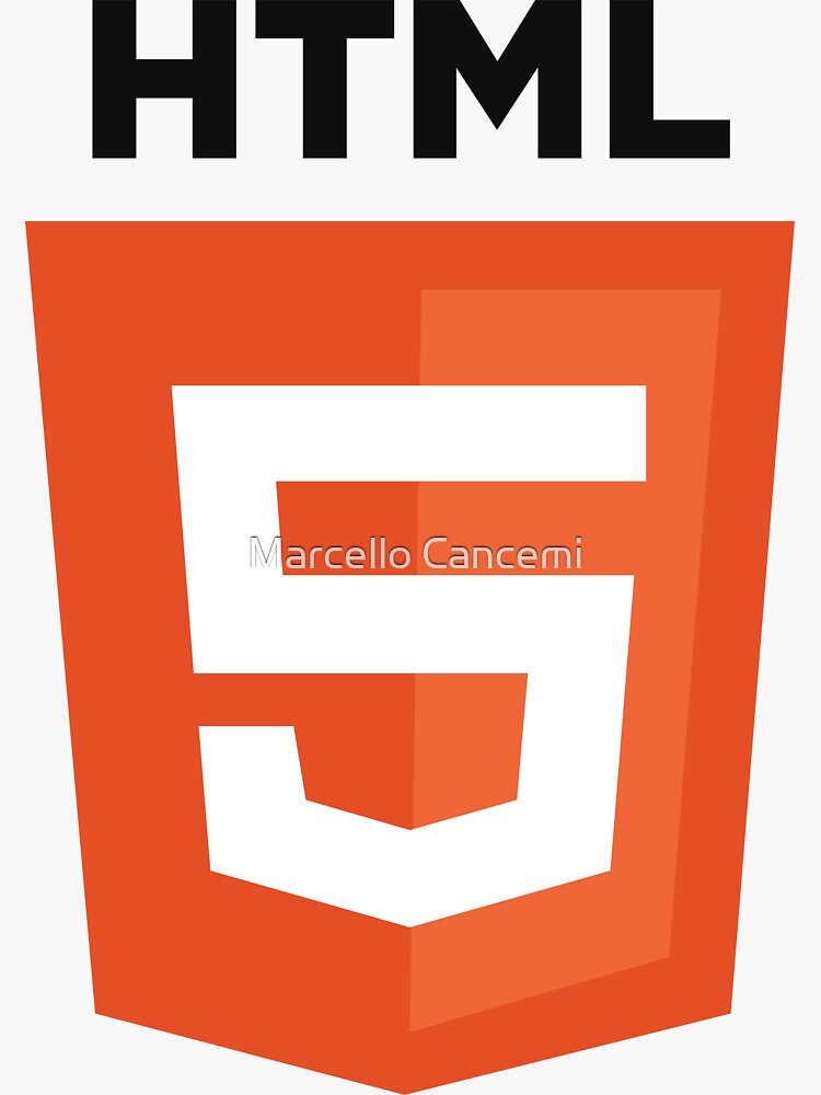 "HTML5 Sticker" Sticker for Sale by marcello88c | Redbubble